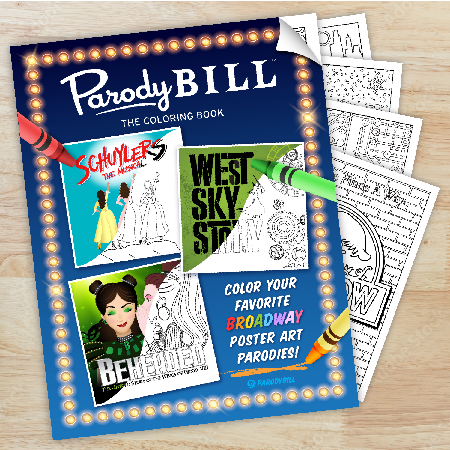 parody coloring pages